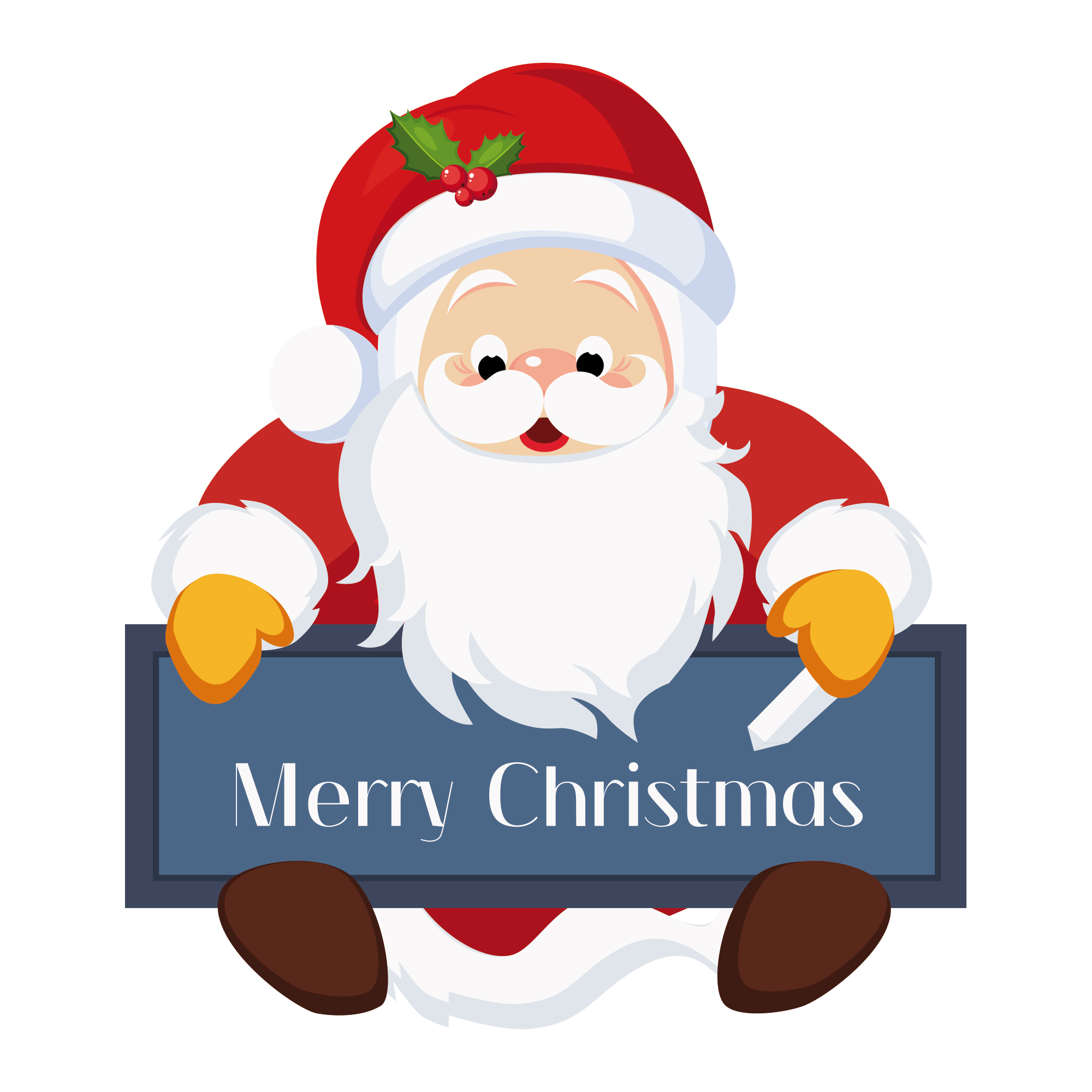 Sticker "X-Mas" "Weihnachtsmann Klein" 50 x 50 cm Weihnachtsmann Klein ...